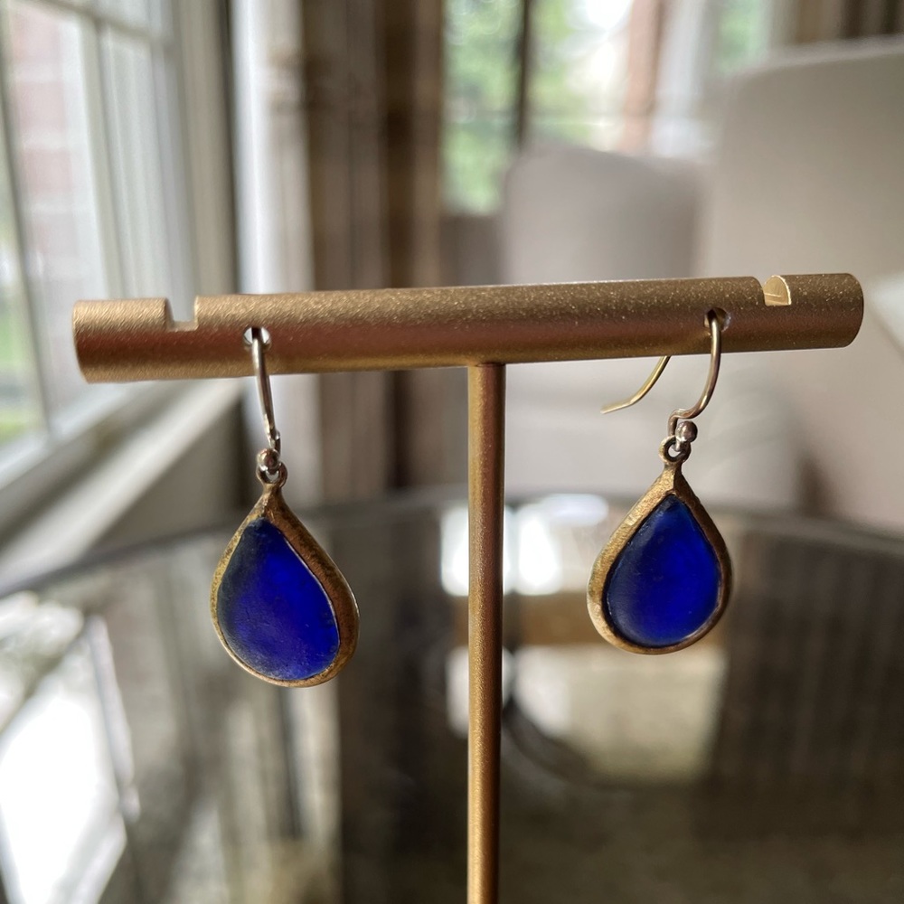 Michael Vincent Michaud Tear Drop Bubbles Earrings - Gem